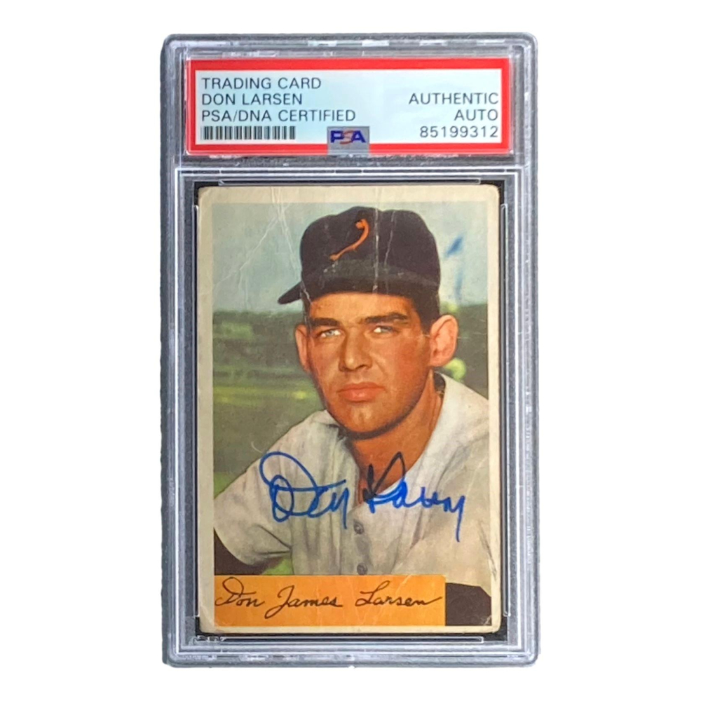 Don Larsen Signed 1954 Bowman #101 RC (PSA) | Pristine Auction
