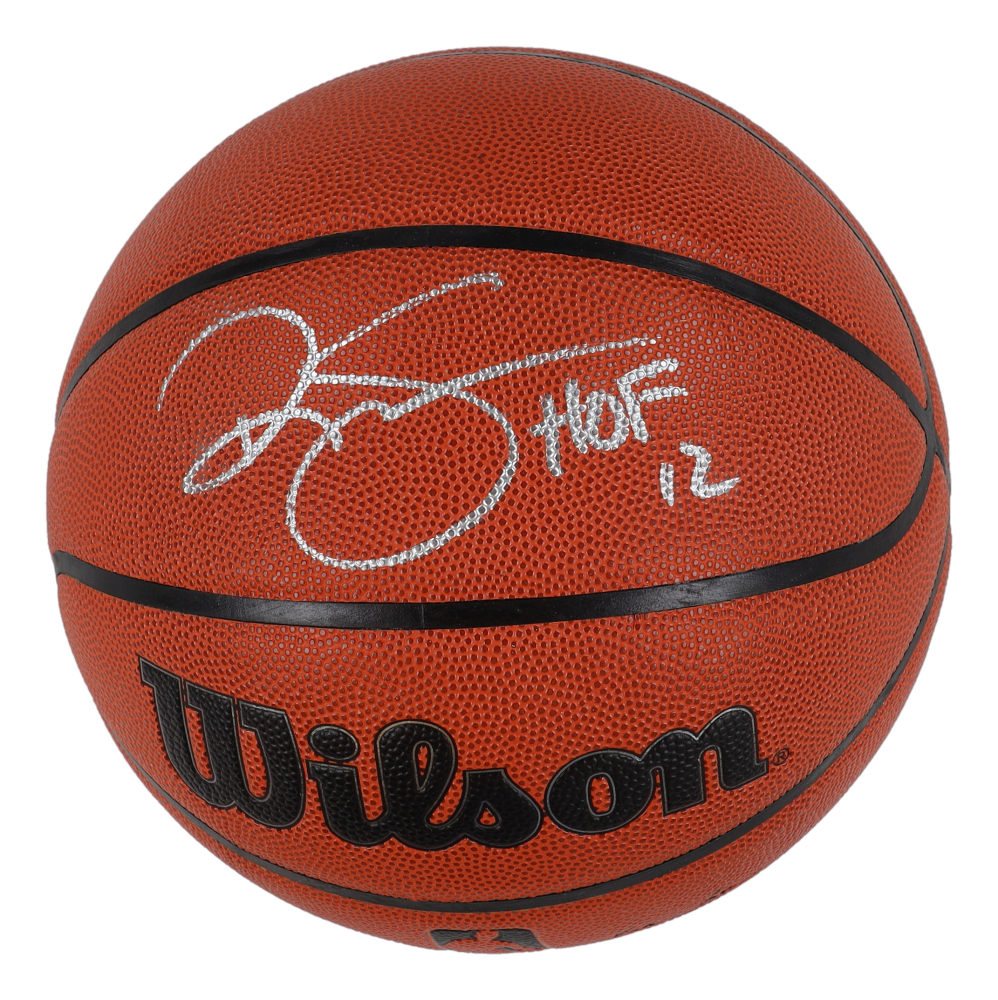 Ralph Sampson Signed NBA Basketball Inscribed "HOF 12" (Schwartz ...
