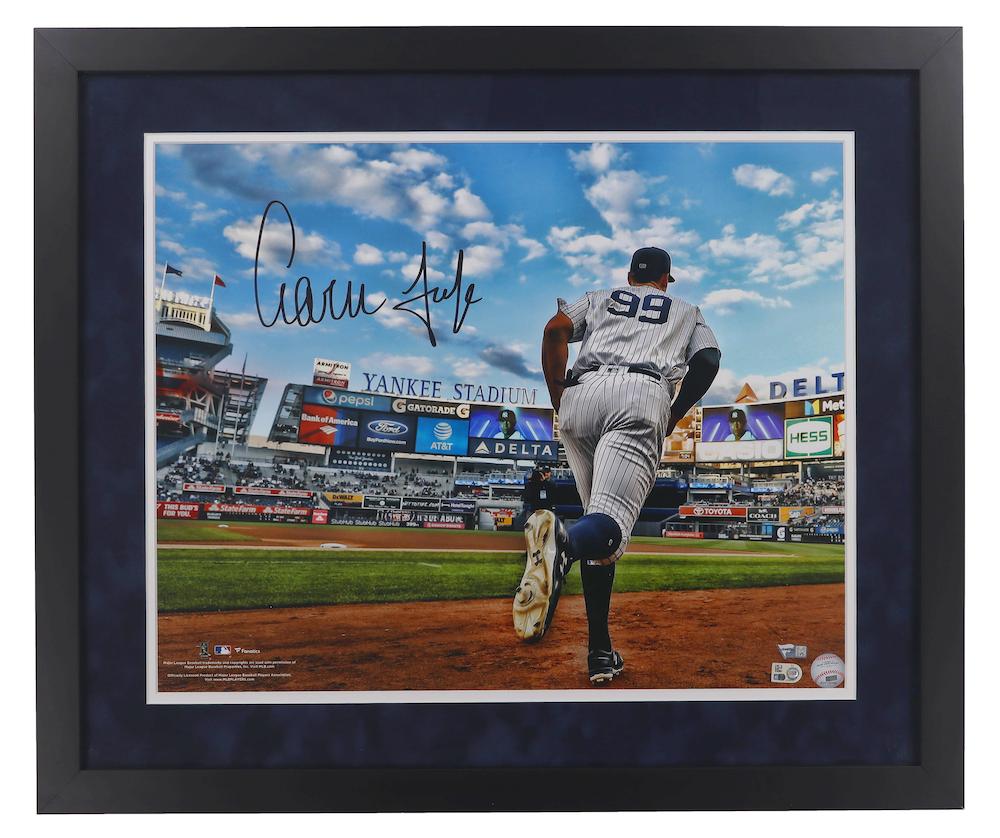 Aaron Judge Signed Yankees Custom Framed Photo (MLB & Fanatics ...