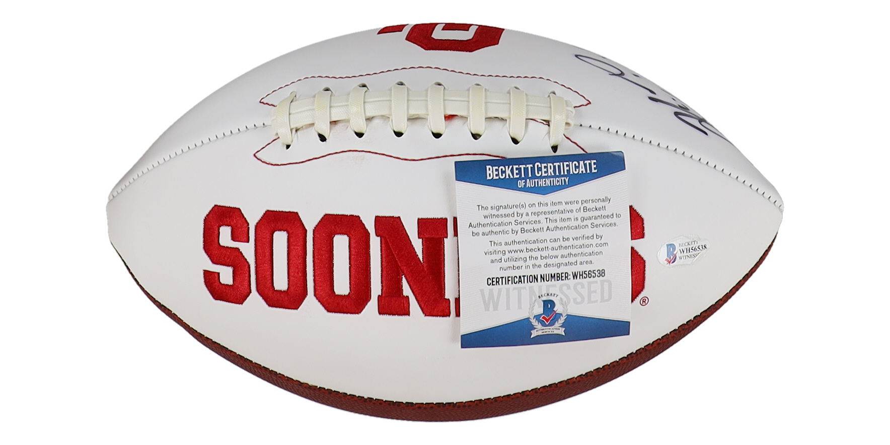 Kyler Murray Signed Oklahoma Sooners Logo Football Inscribed "HT '18 ...