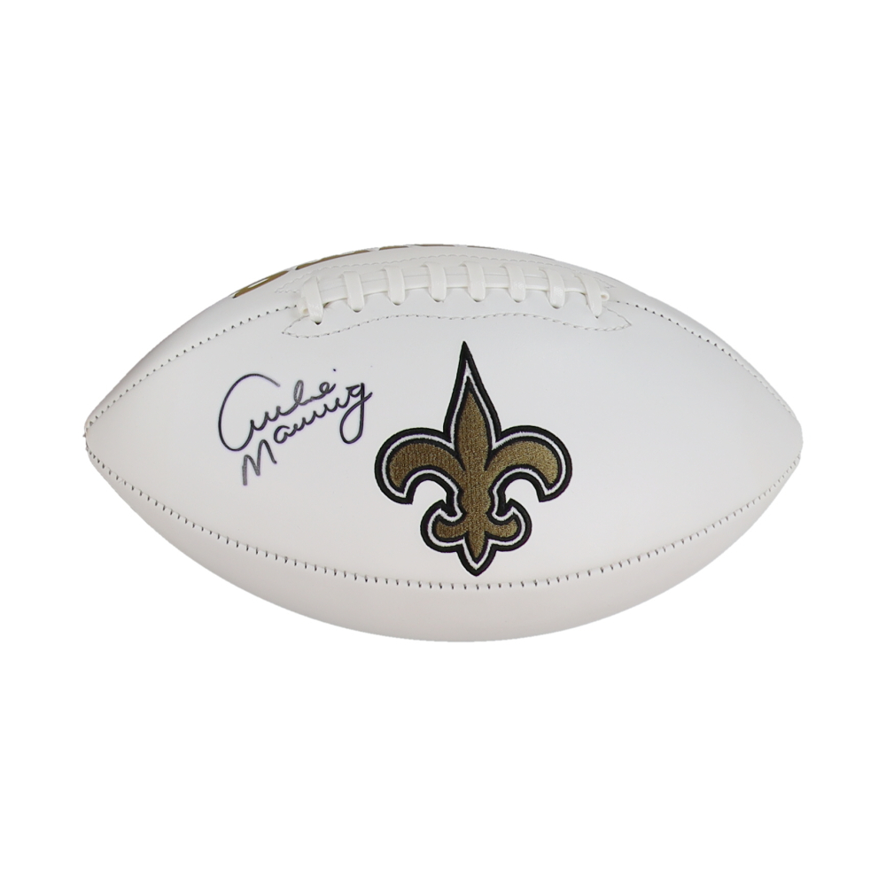 Archie Manning Signed Saints Logo Football (Fanatics) | Pristine Auction
