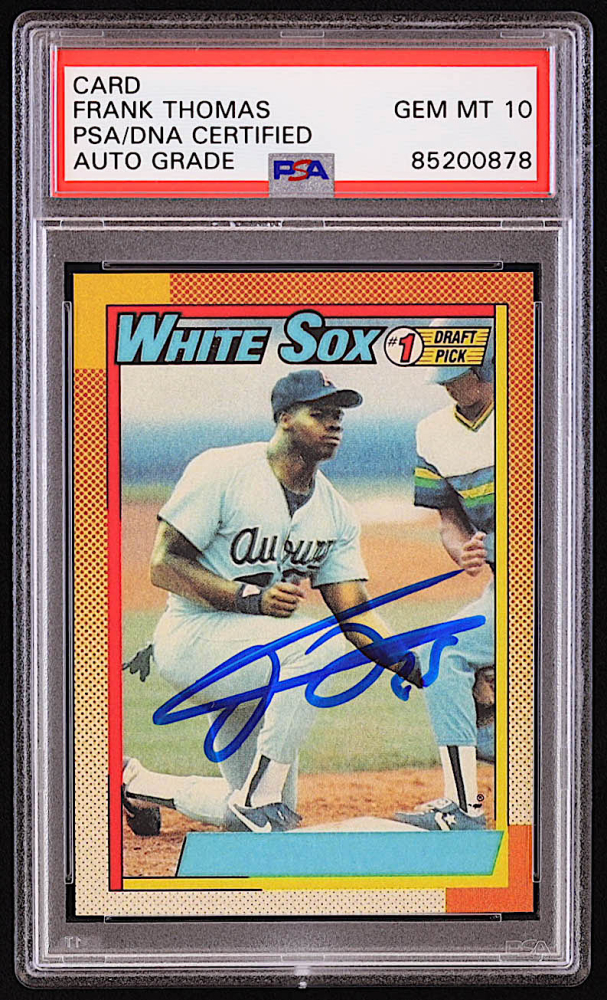 Frank Thomas Signed Custom Trading Card (PSA | Autograph Graded PSA 10 ...
