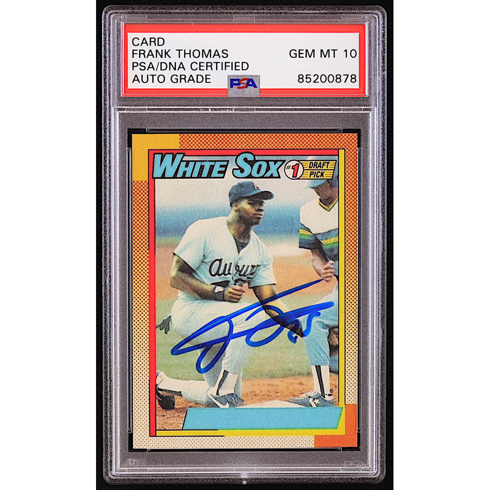 Frank Thomas Signed Custom Trading Card (PSA | Autograph Graded PSA 10 ...