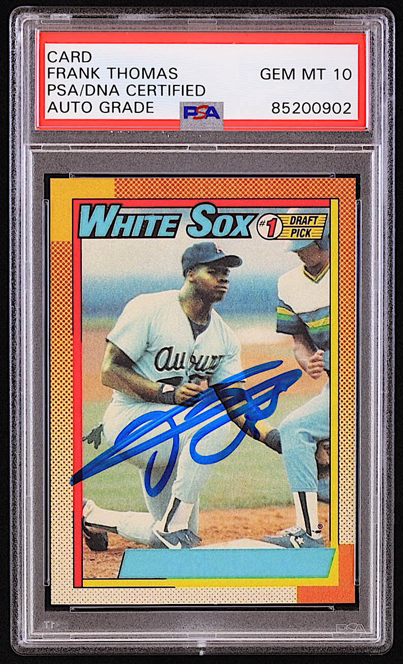 Frank Thomas Signed Custom Trading Card (PSA | Autograph Graded PSA 10 ...