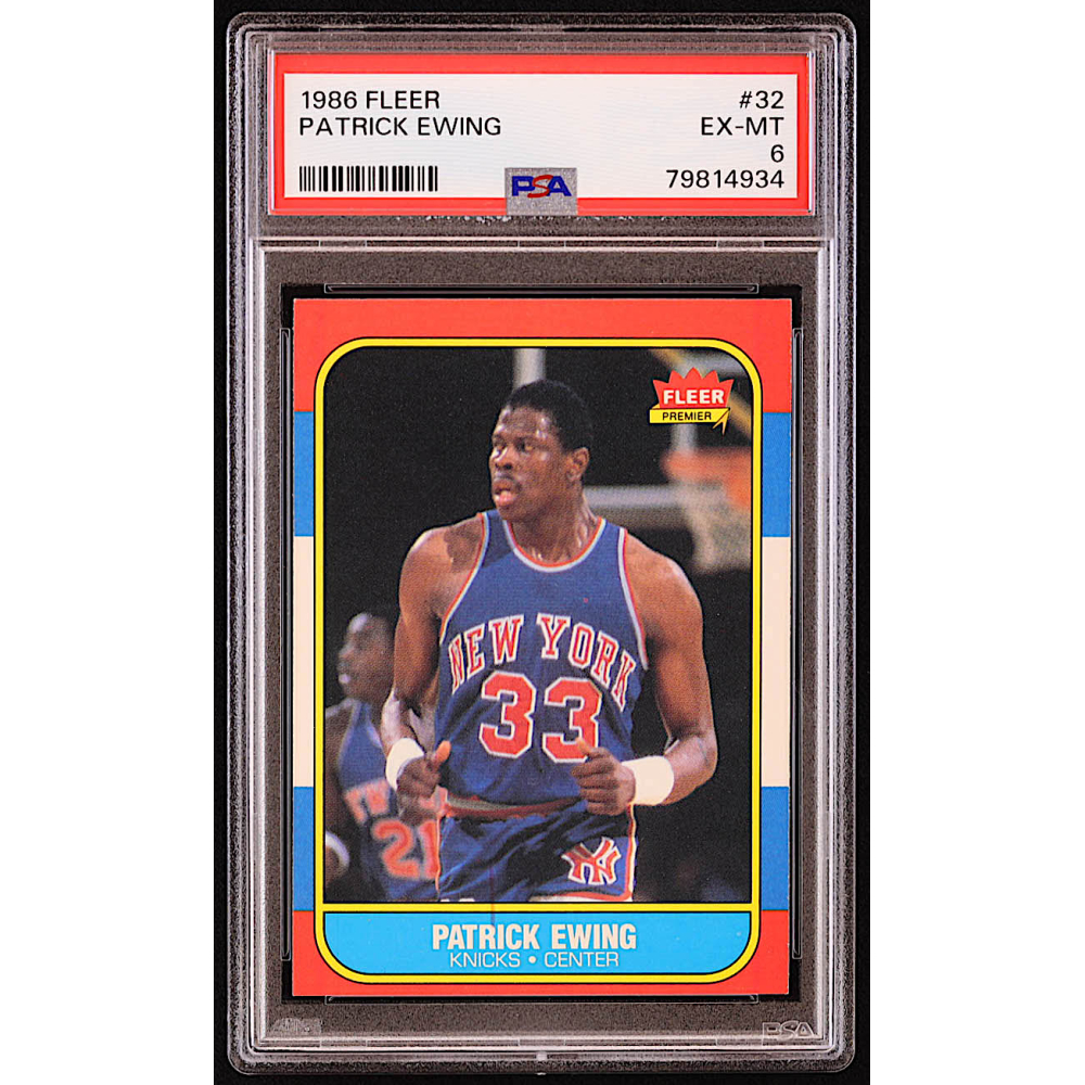 Patrick Ewing 1986-87 Fleer #32 (PSA 6) | Pristine Auction
