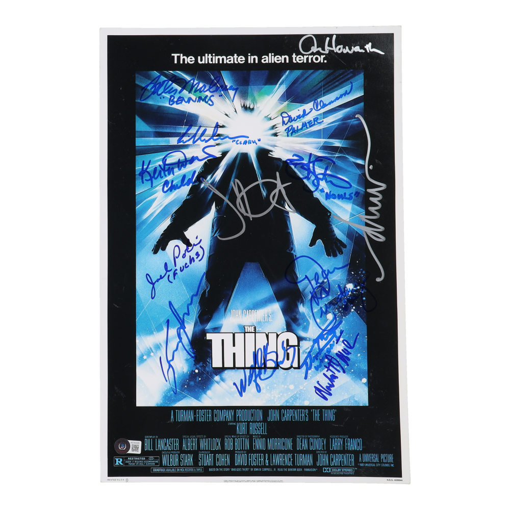 John Carpenter’s “The Thing” (1982) Cast Signed 12x18 Poster By (14 ...