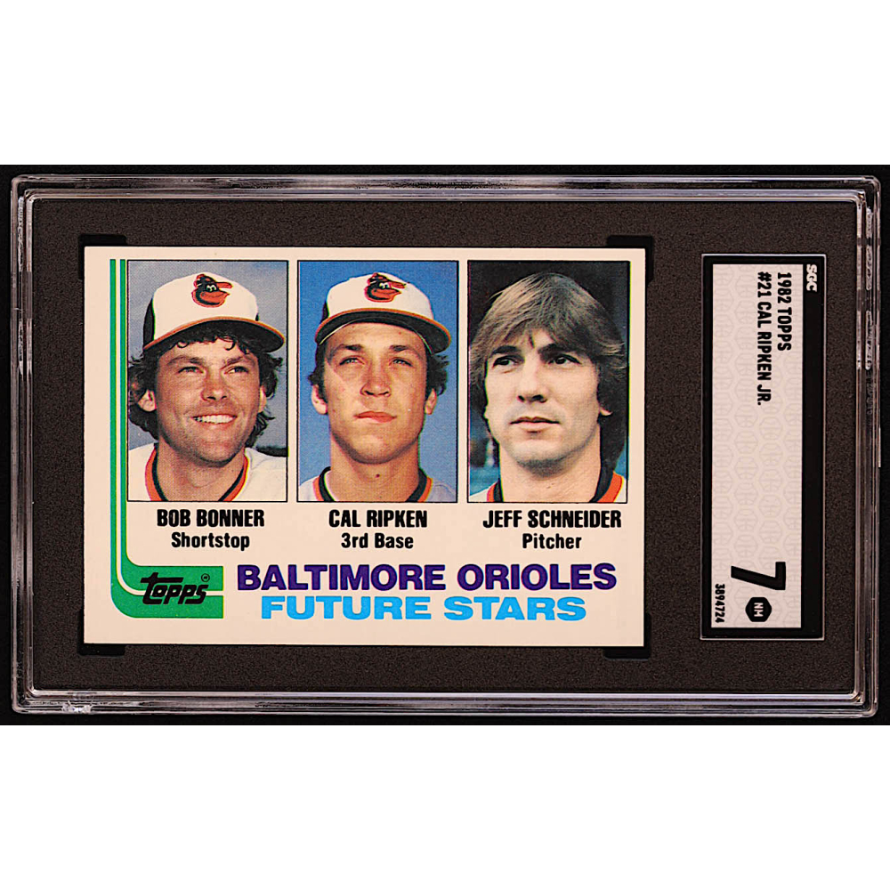 Bob Bonner Cal Ripken Jeff Schneider 1982 Topps #21 Rc (sgc 7