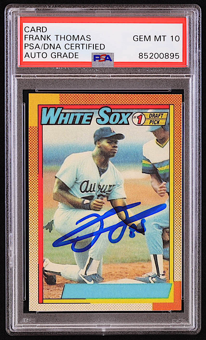 Frank Thomas Signed Custom Trading Card (PSA | Autograph Graded PSA 10 ...
