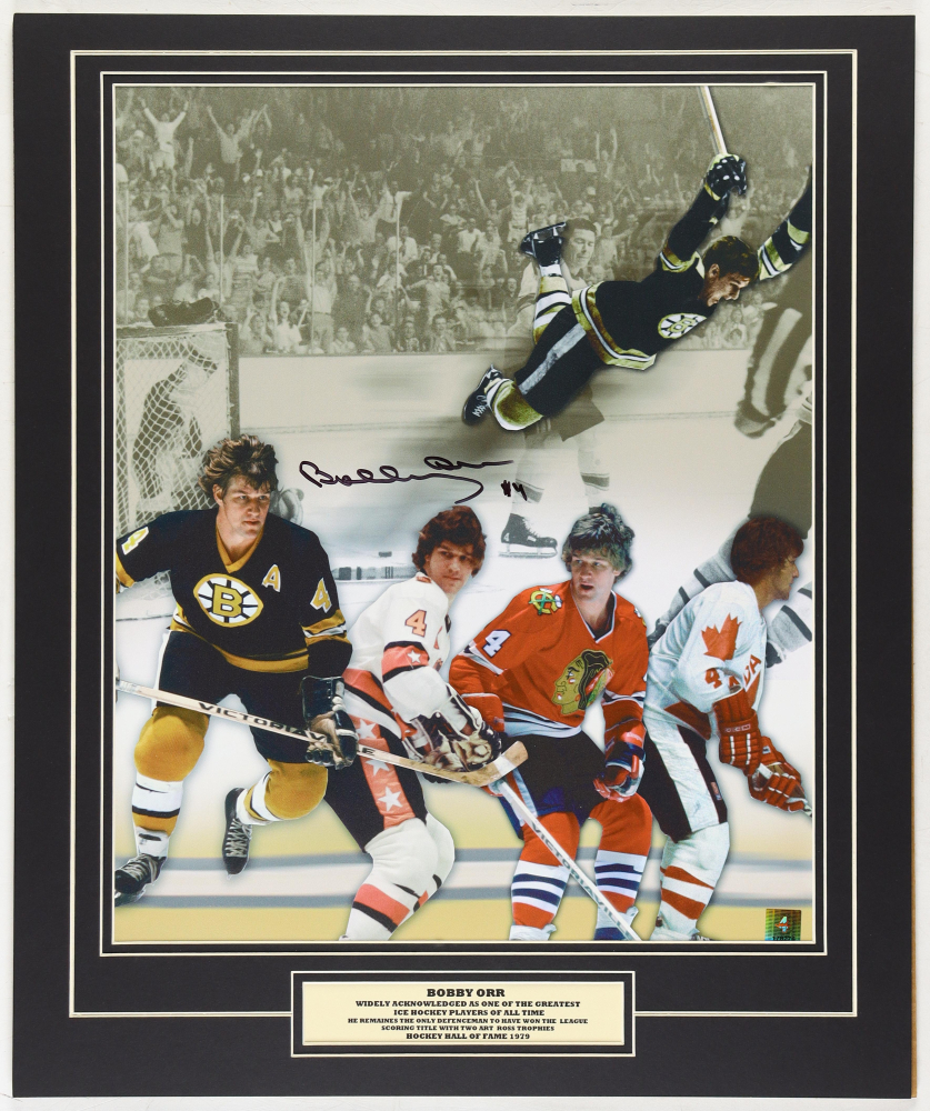 Bobby Orr Signed 20x24 Custom Matted Photo Display (Great North Road ...