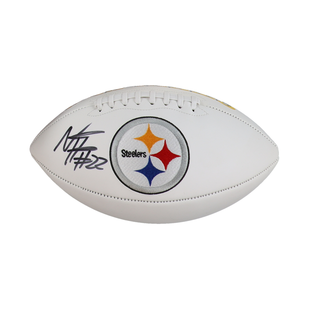 Najee Harris Signed Steelers Logo Football (Fanatics) | Pristine Auction