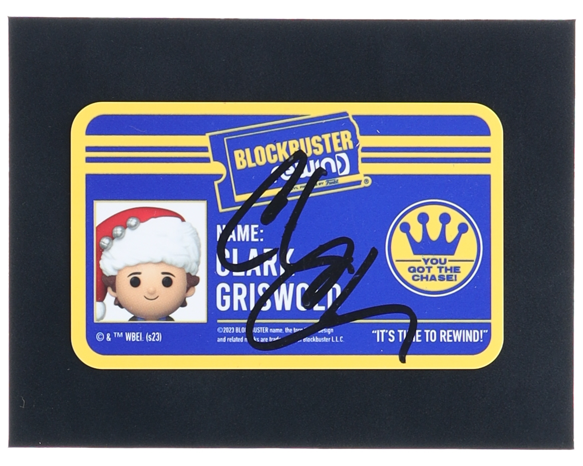 Chevy Chase Signed Blockbuster Rewind Character Card (JSA) | Pristine ...