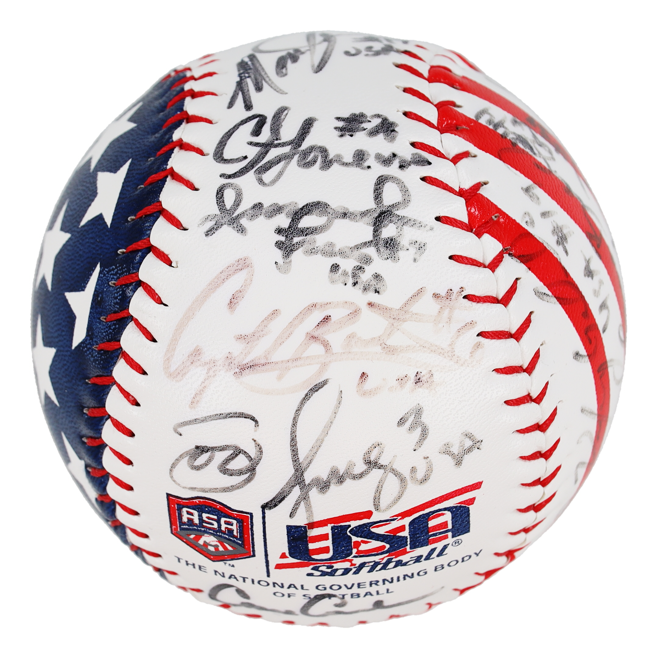 USA Softball Legends Signed Team USA Softball Signed by (17) with ...
