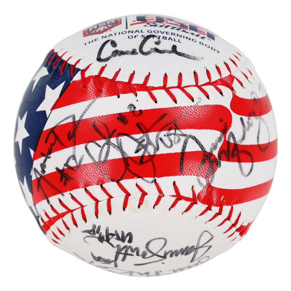USA Softball Legends Signed Team USA Softball Signed by (17) with ...