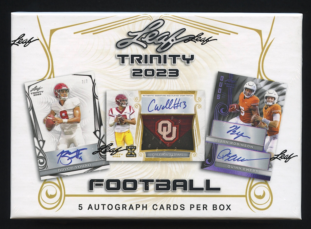 2023 Leaf Trinity Football Hobby Box | Pristine Auction