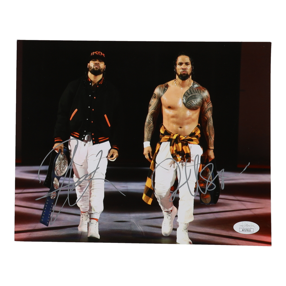 Jimmy Uso & Jey Uso Signed WWE 8x10 Photo (JSA) | Pristine Auction Jimmy Uso & Jey Uso Signed WWE 8x10 Photo (JSA) | Pristine Auction