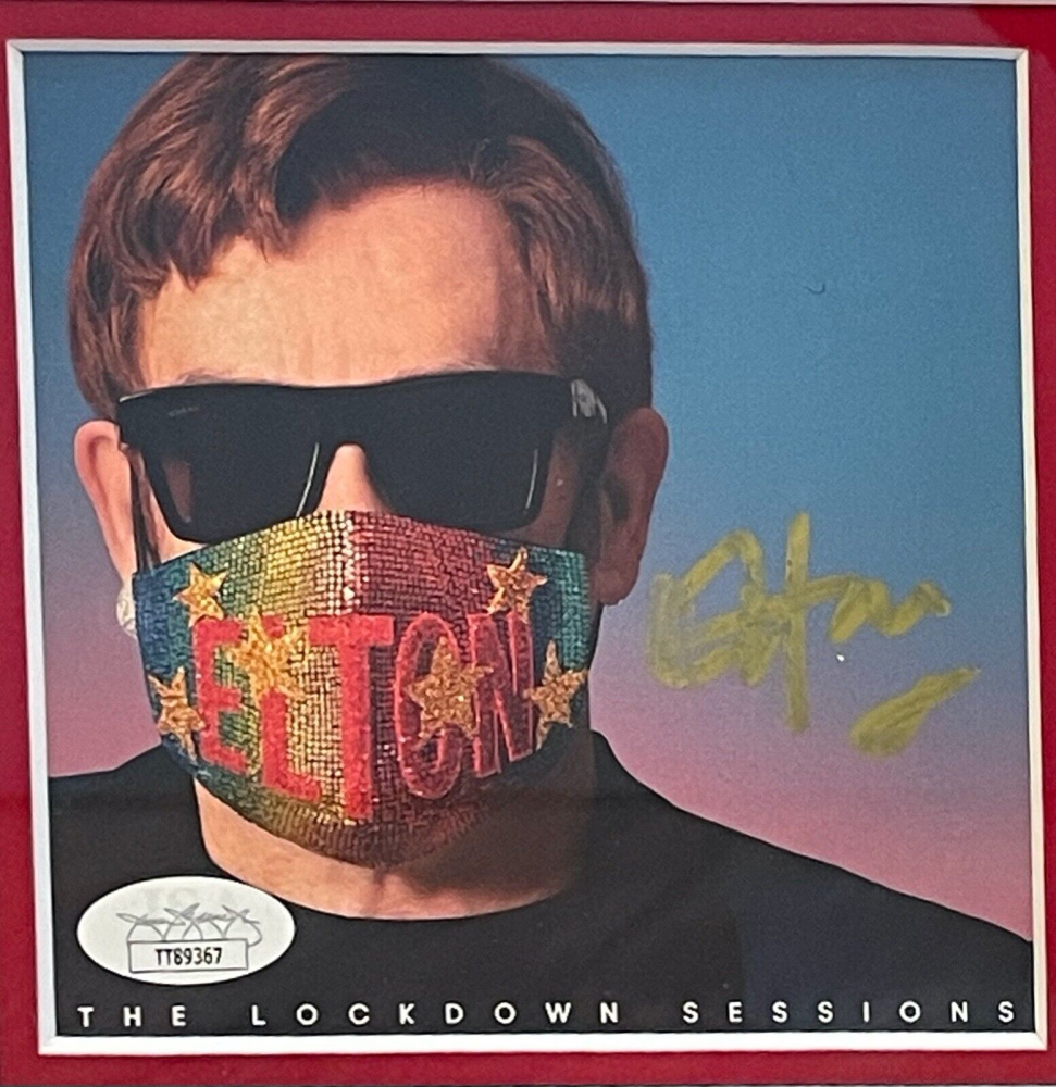 Elton John Signed "The Lockdown Sessions" 16x20 Custom CD Display (JSA ...