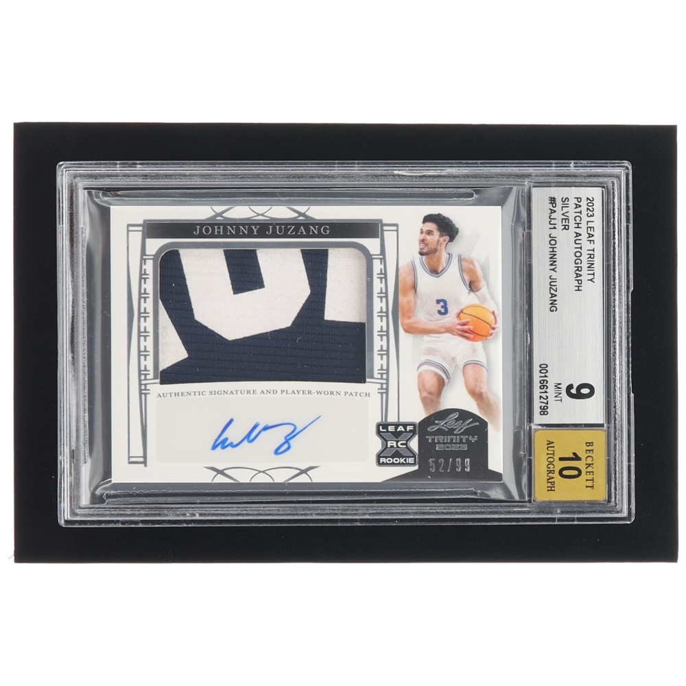 Johnny Juzang 2023 Leaf Trinity Patch Autograph Silver #PAJJ1 #52/99 RC ...