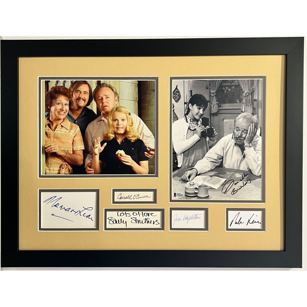 "All In The Family" 17x23 Custom Photo Display Signed by (6) with ...