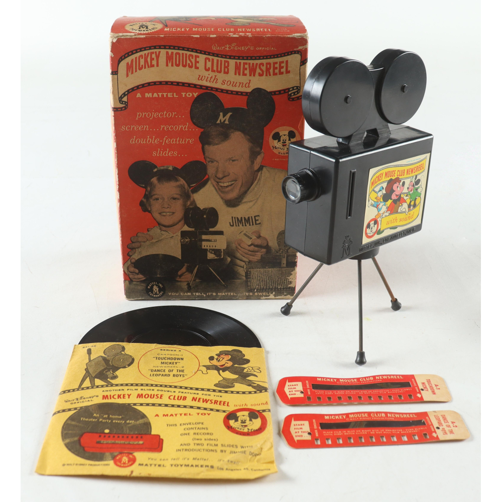 1955 Vintage Disney Mickey Mouse Film Viewer with Original 1955 Slides ...
