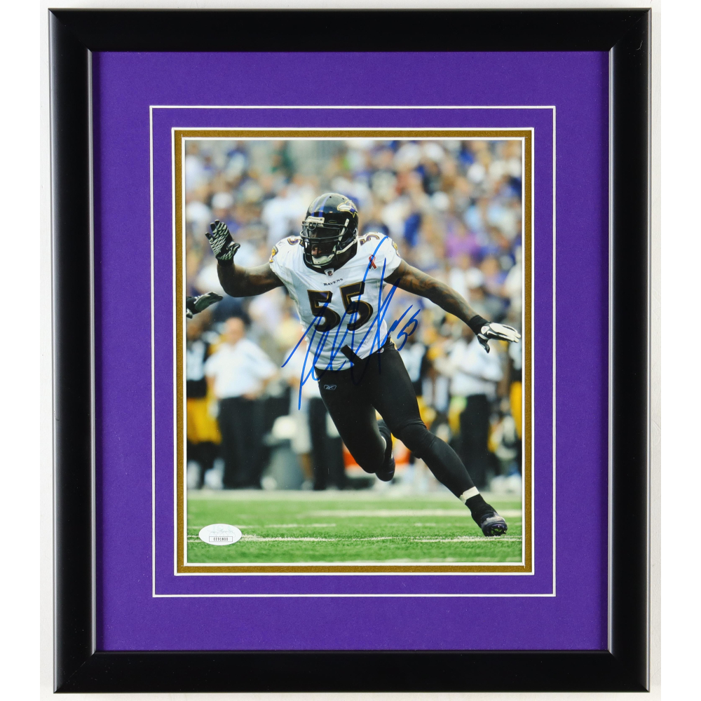 Terrell Suggs Signed Ravens Custom Framed Photo (JSA) | Pristine Auction