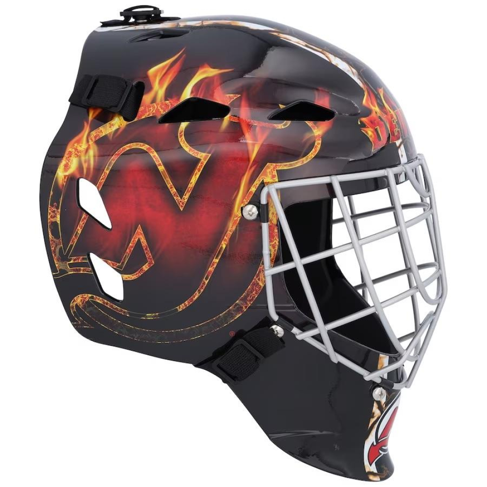 Akira Schmid Signed Devils Full-Size Goalie Mask (Fanatics) | Pristine ...