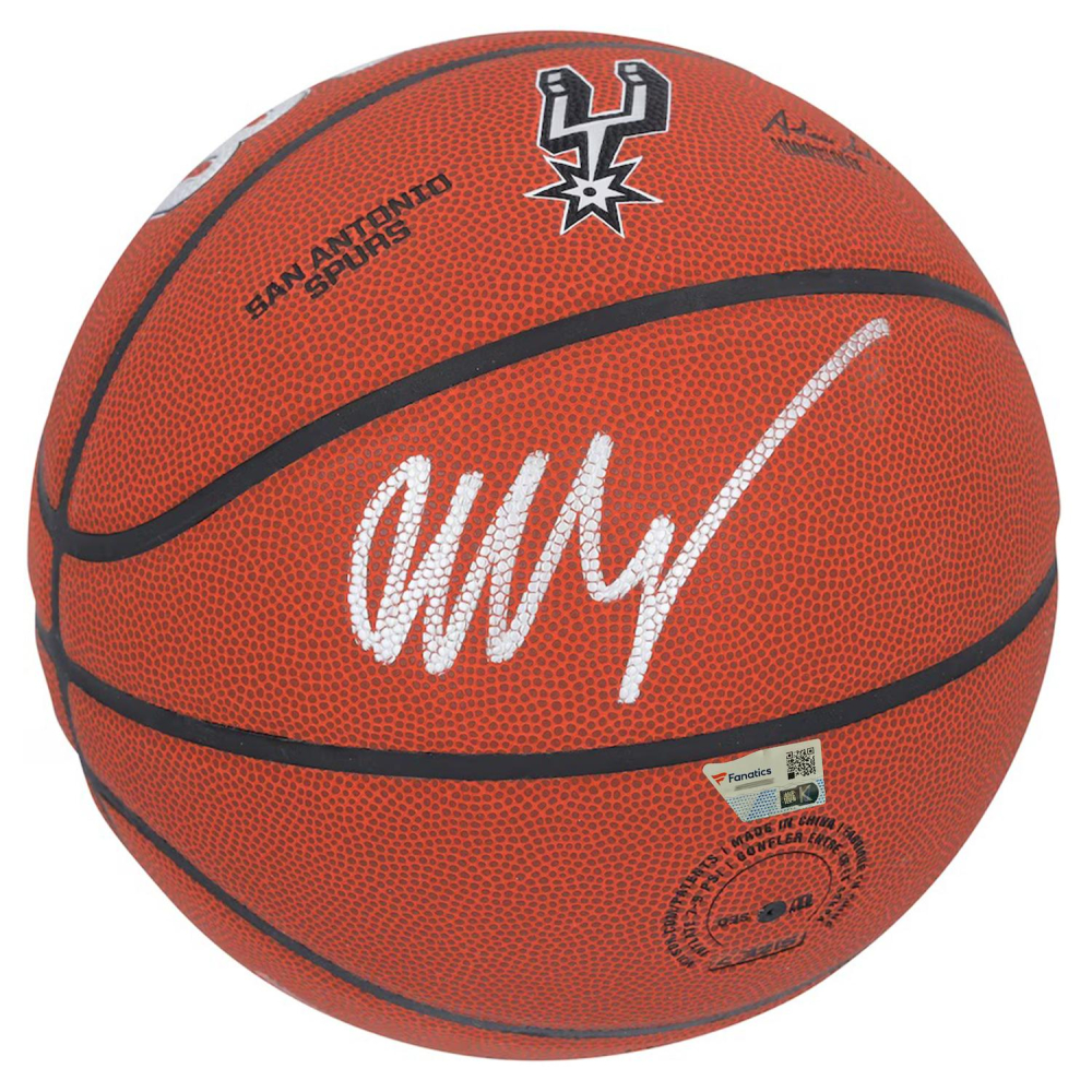 Victor Wembanyama Signed Spurs Logo NBA Basketball (Fanatics ...