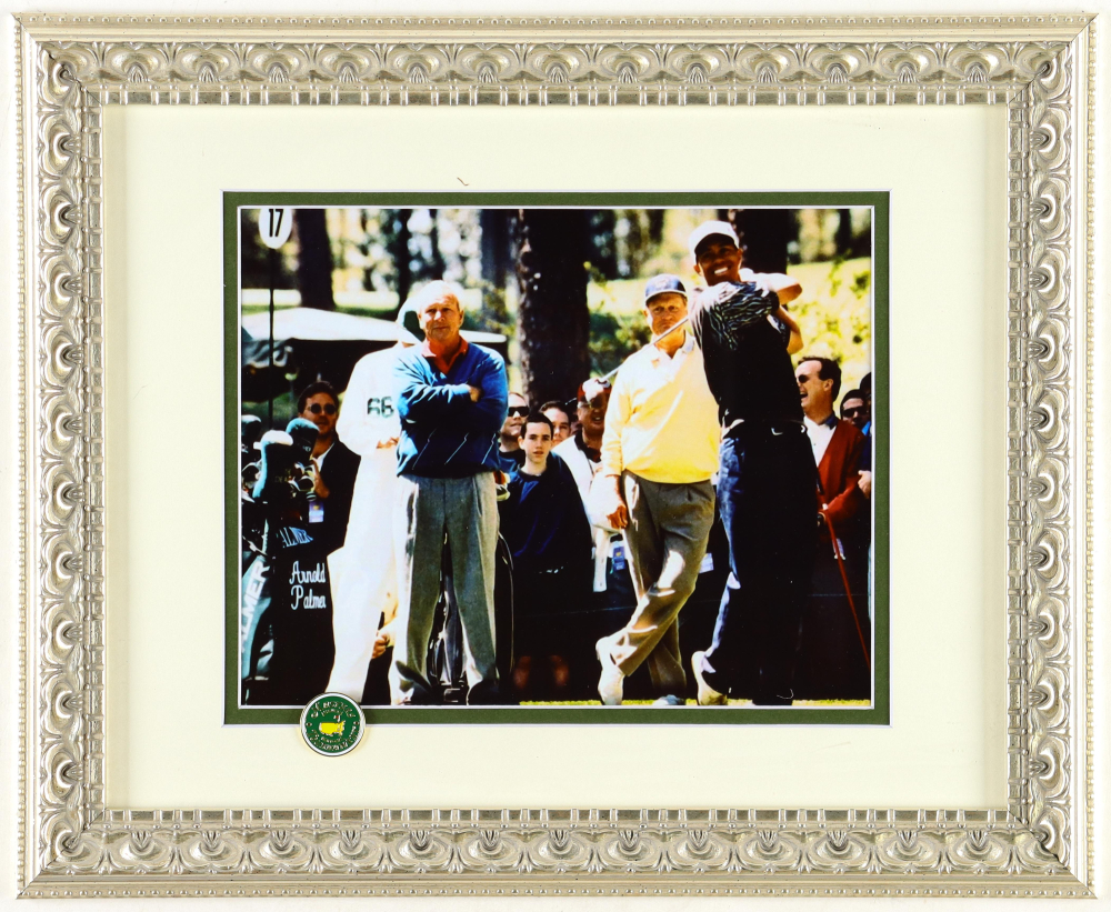 Tiger Woods, Arnold Palmer & Jack Nicklaus Custom Framed Photo Display ...