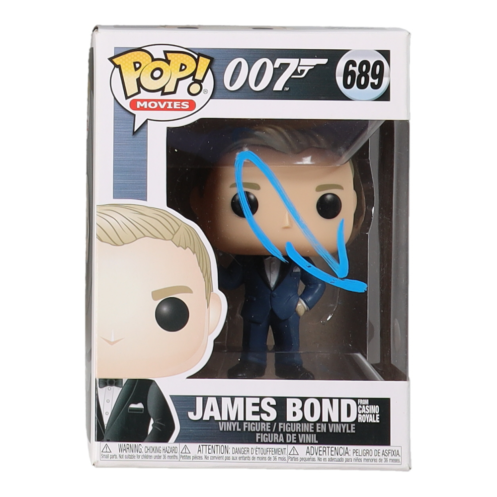 Daniel Craig Signed "007" #689 James Bond From Casino Royale Pop! Vinyl Figure (ACOA) | Pristine ...