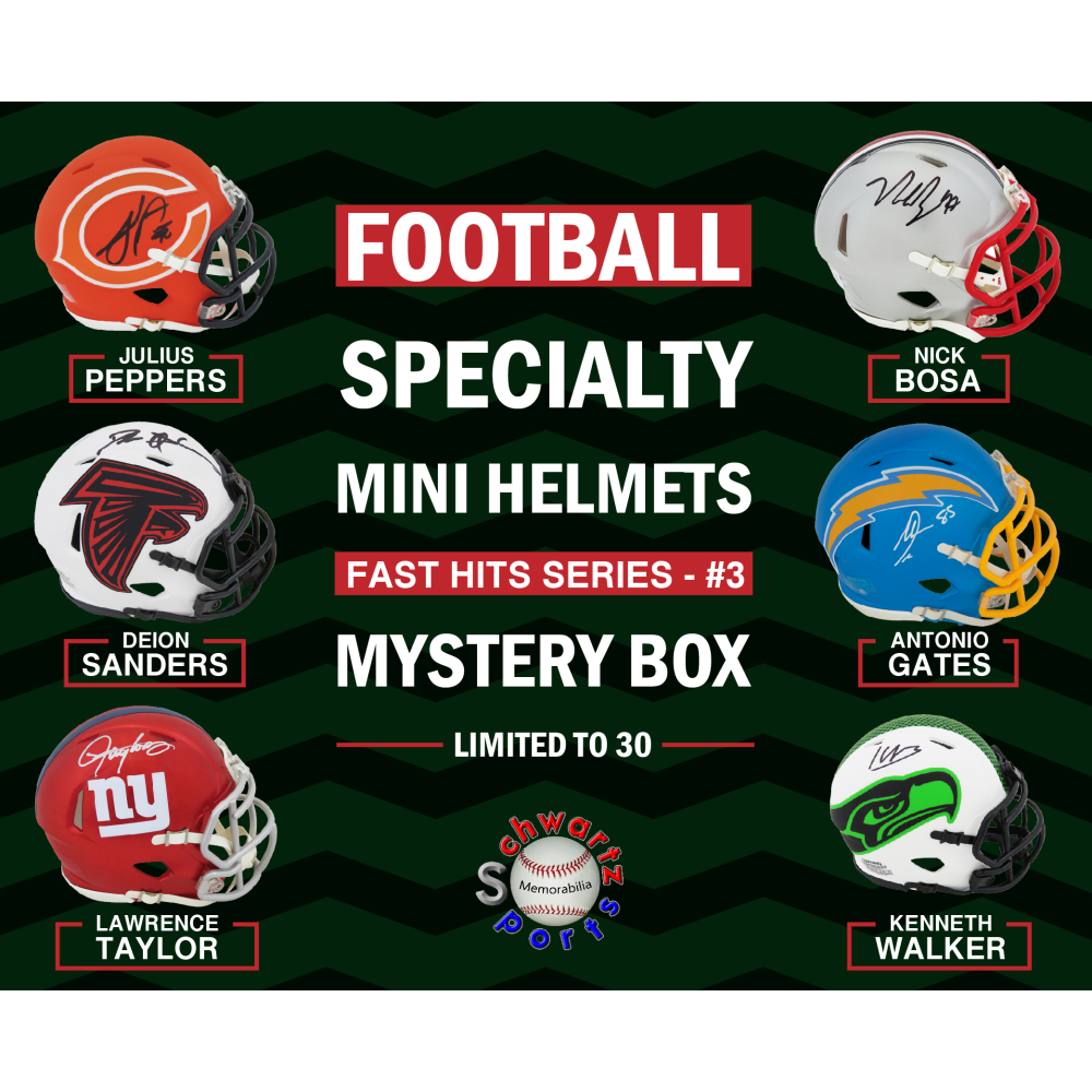 Football Signed SPECIALTY Mini Helmet Mystery Box – FAST HITS Series 3 ...