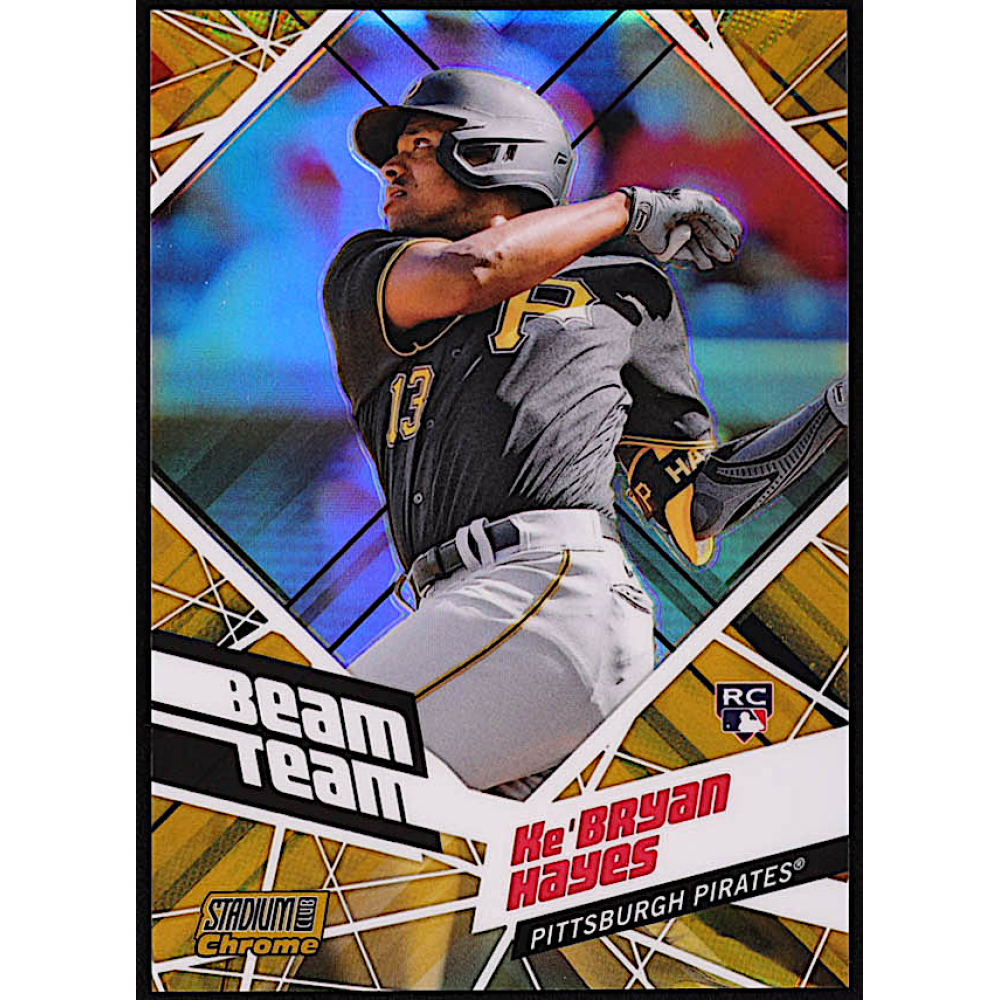 Ke'Bryan Hayes 2021 Stadium Club Chrome Beam Team Gold Refractors # ...