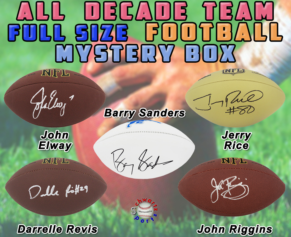 Football All-Decade Team Signed Full Size Football Mystery Box - Series ...