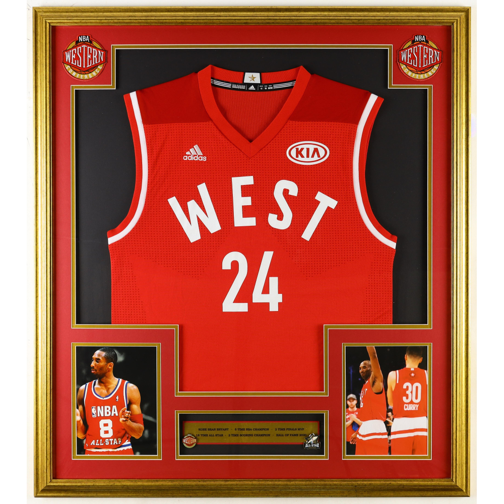 Kobe Bryant Custom Framed All-Star Jersey Display with Official All ...