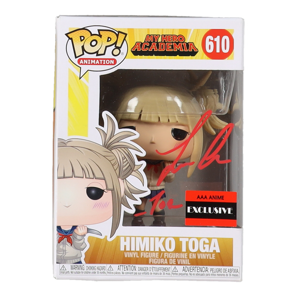 Leah Clark Signed "My Hero Academia" #610 Himiko Toga Funko Pop! Vinyl ...