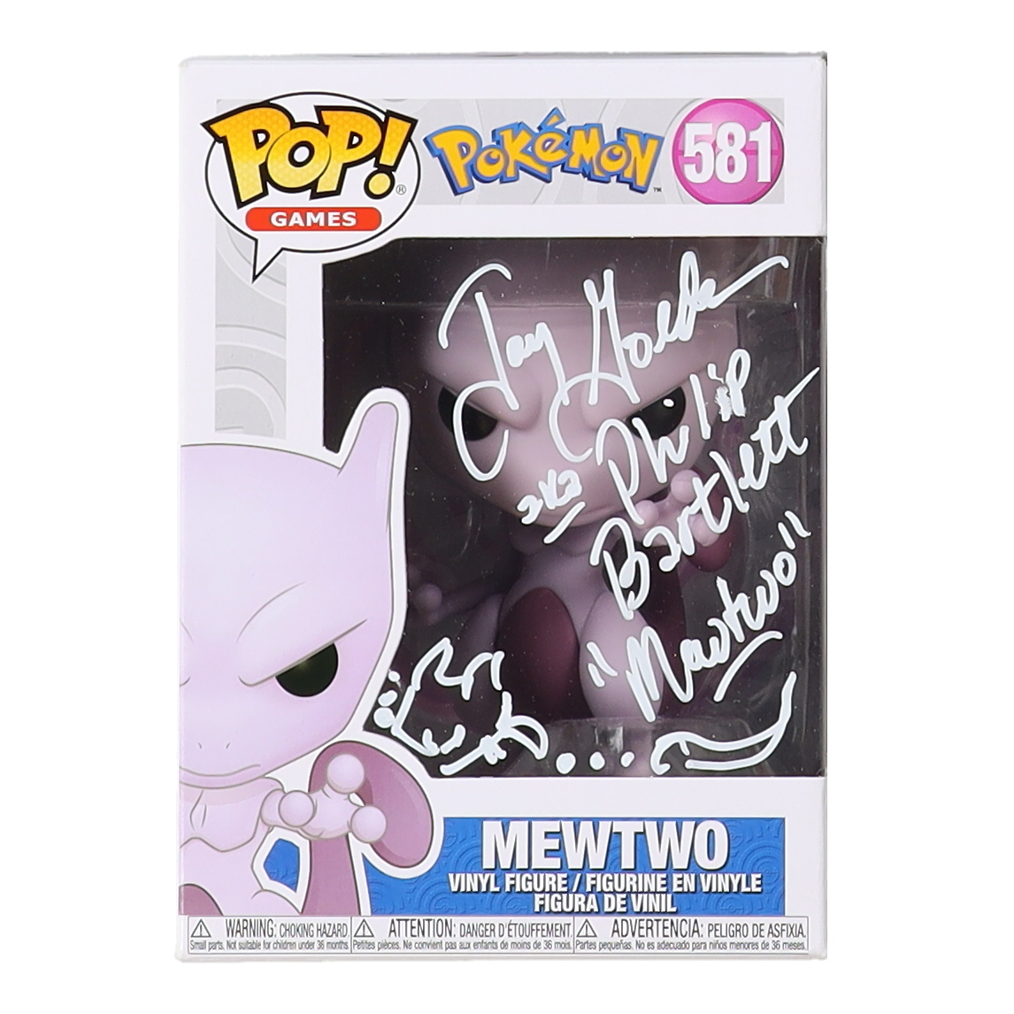 Jay Goede Signed "Pokemon" #581 Mewtwo Funko Pop! Vinyl Figure ...