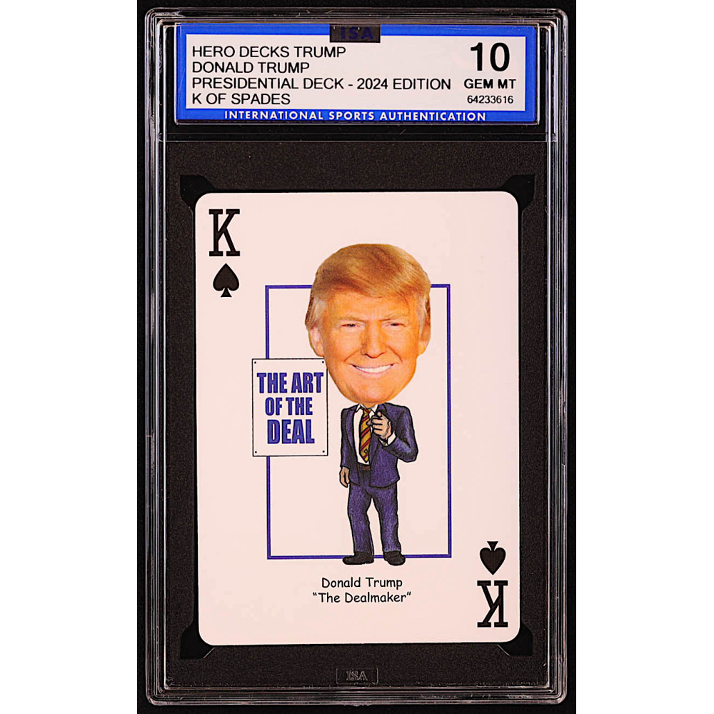Donald Trump 2024 Hero Decks Presidential Edition Playing Card (ISA 10 ...
