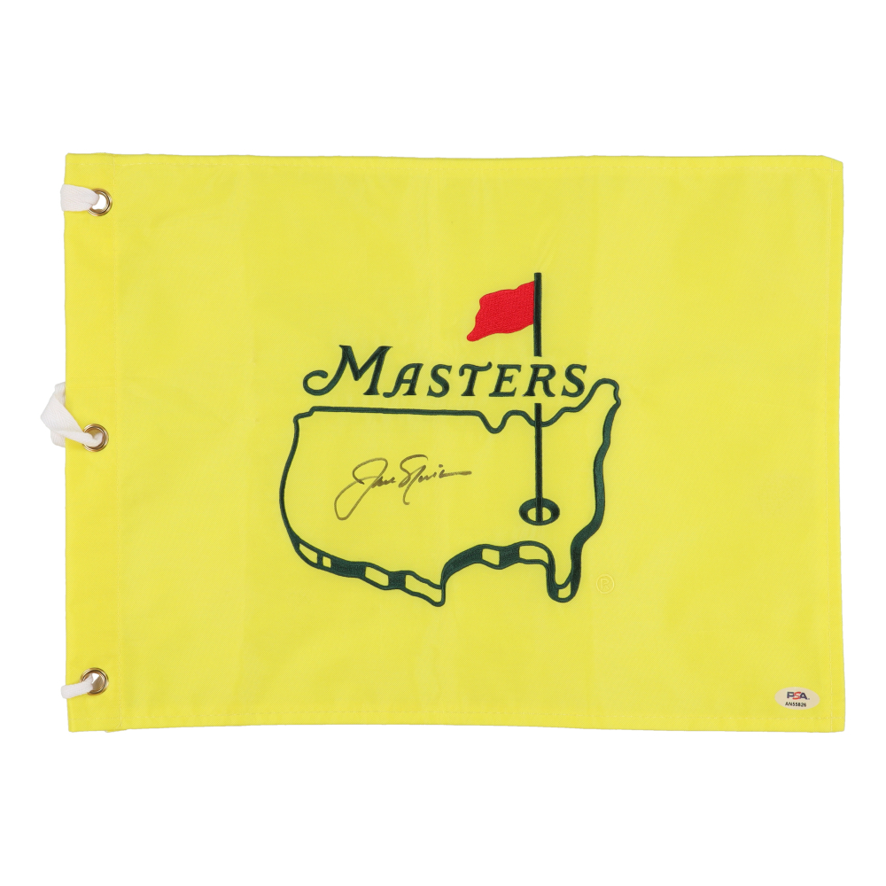 Jack Nicklaus Signed Masters Tournament Golf Pin Flag (PSA) | Pristine ...