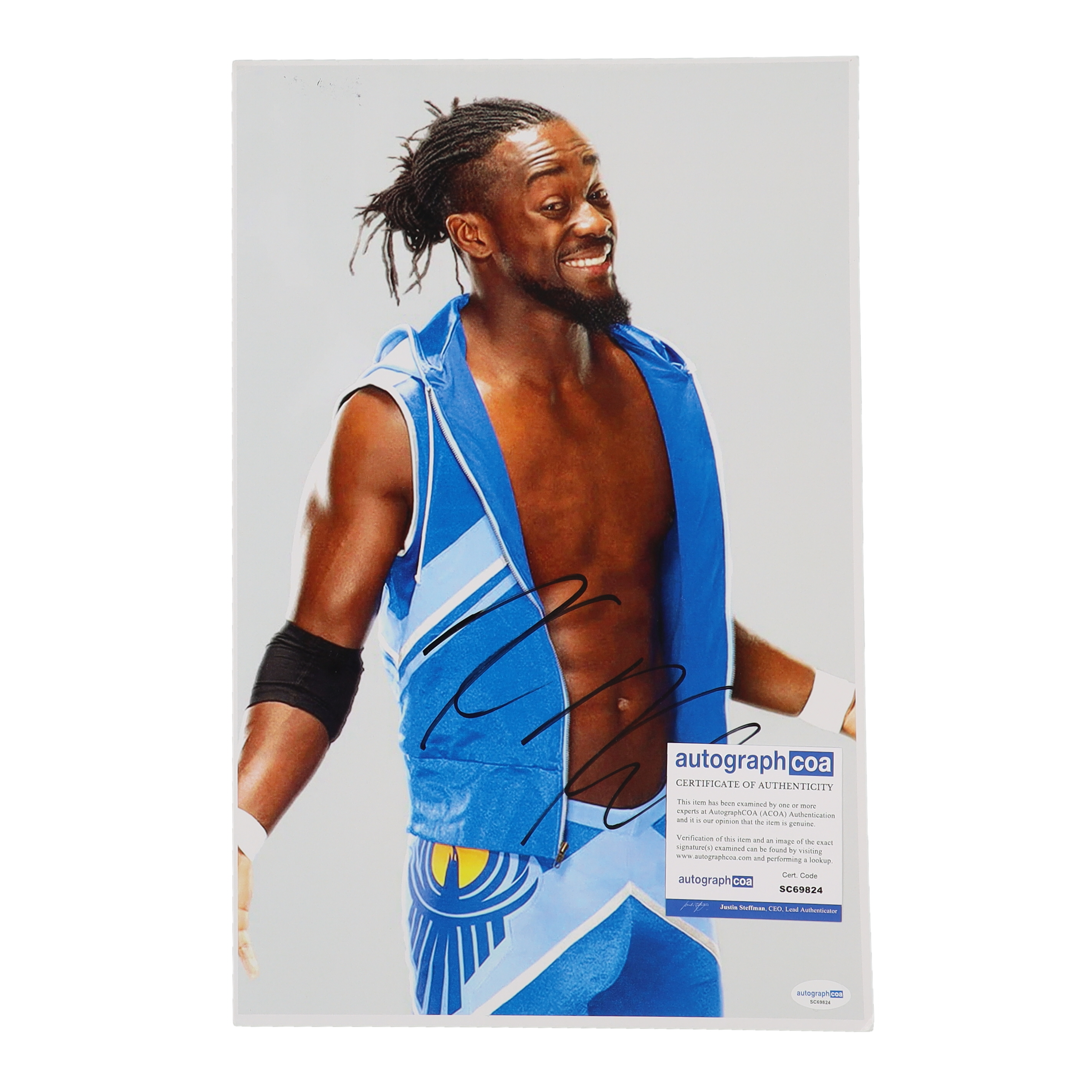Kofi Kingston Signed WWE 11x17 Photo (AutographCOA) | Pristine Auction