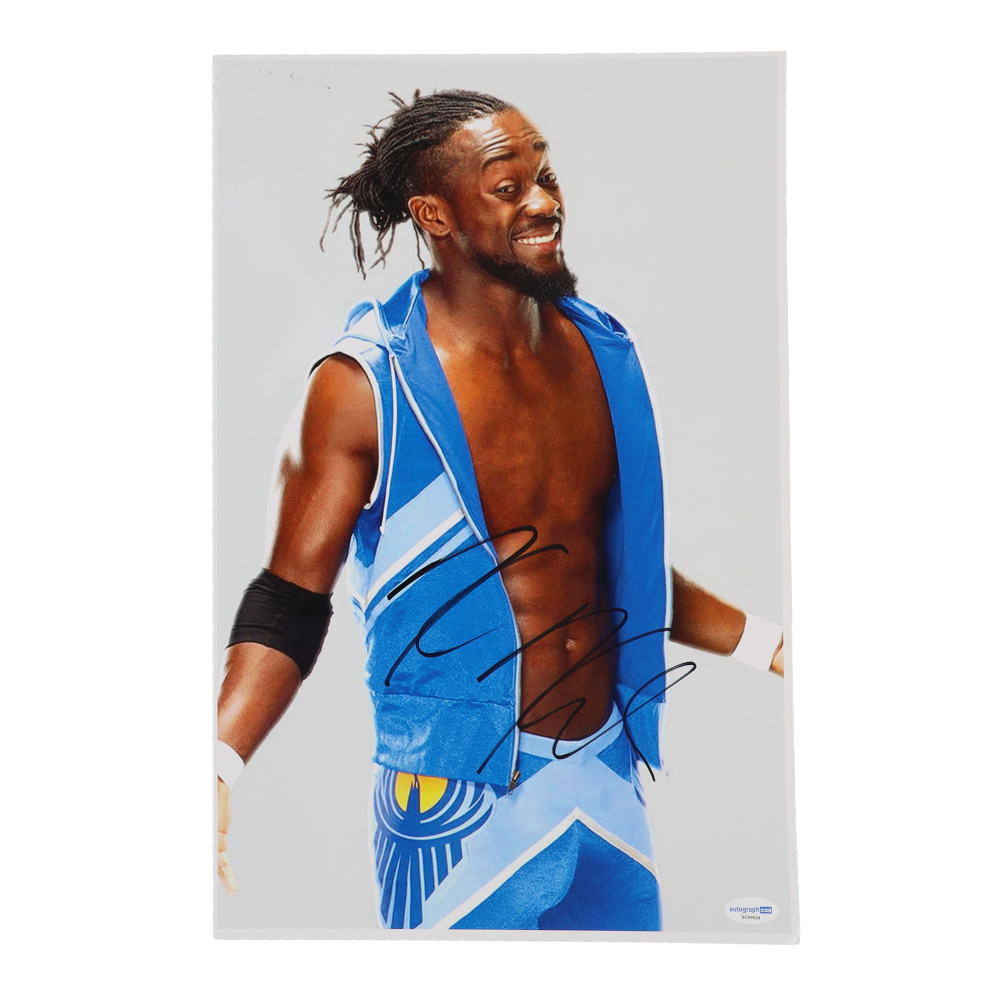 Kofi Kingston Signed WWE 11x17 Photo (AutographCOA) | Pristine Auction