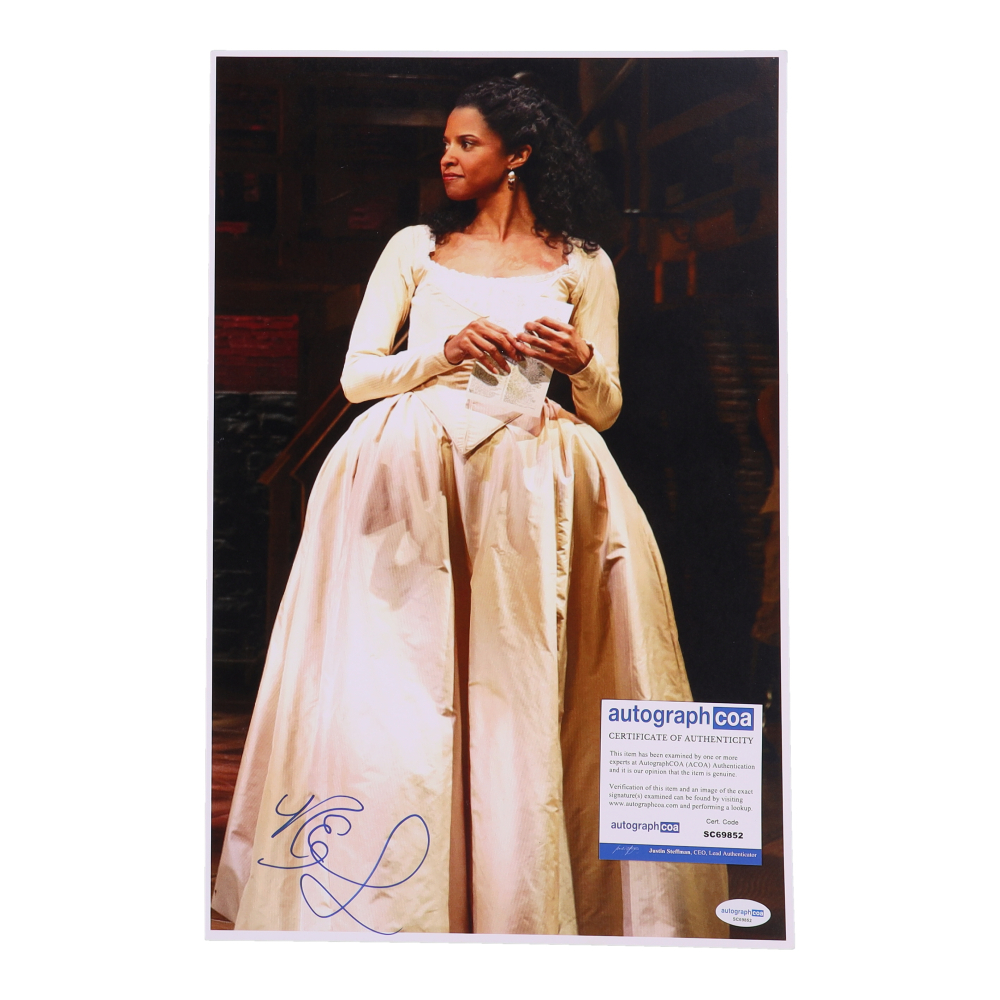 Renee Elise Goldsberry Signed "Hamilton" 11x17 Photo (AutographCOA ...