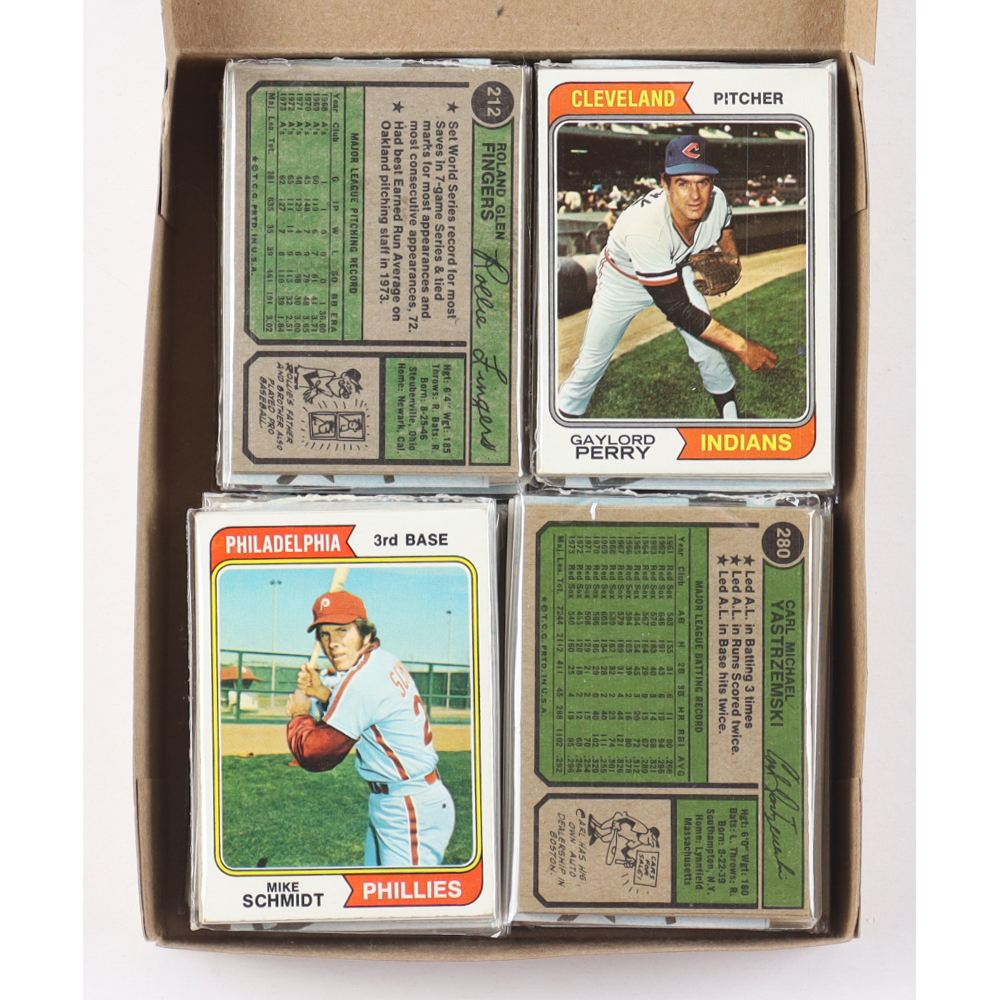 1974 Topps Baseball Cello Fun Pack Vending Box with (20) Packs ...