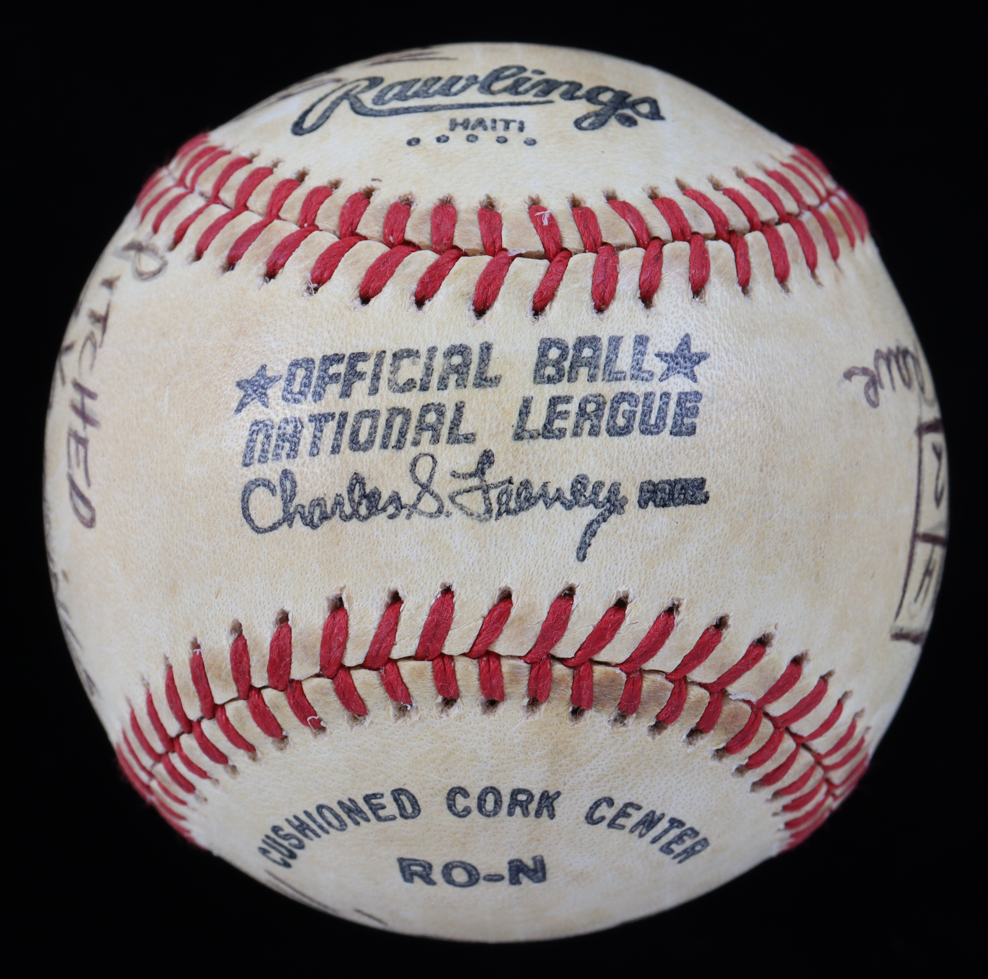 Bert Blyleven Game-Used Hand-Written Stat Baseball from 1980 for 3rd ...