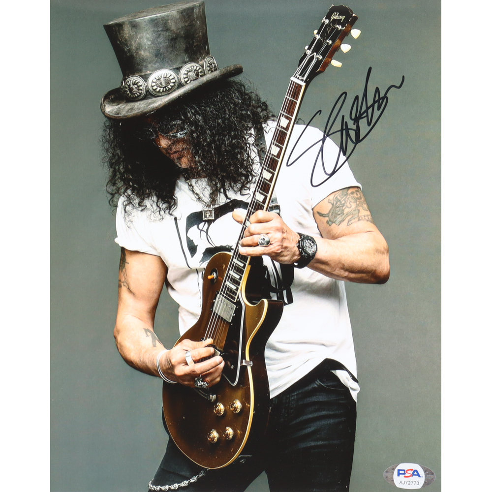 Slash Signed 8x10 Photo Inscribed "2018" (PSA) | Pristine Auction