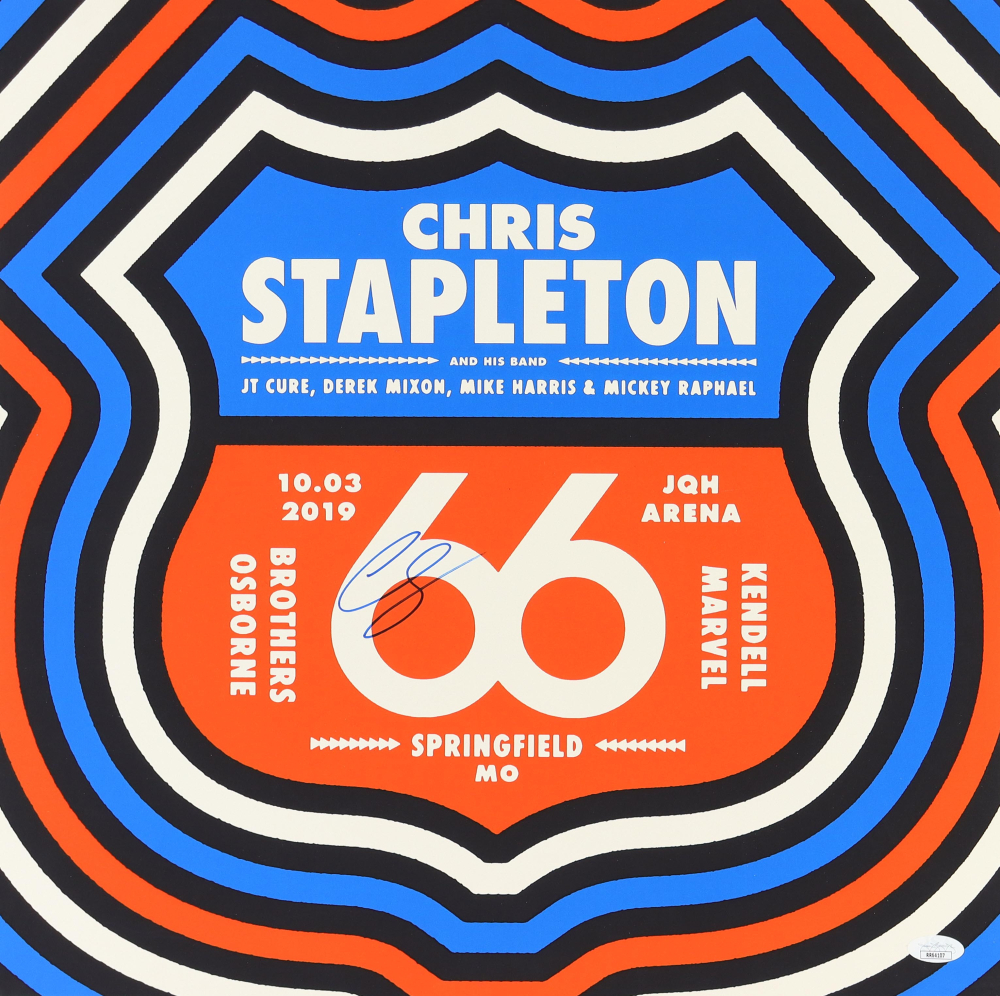 Chris Stapleton Signed 2019 Concert Poster (JSA) | Pristine Auction