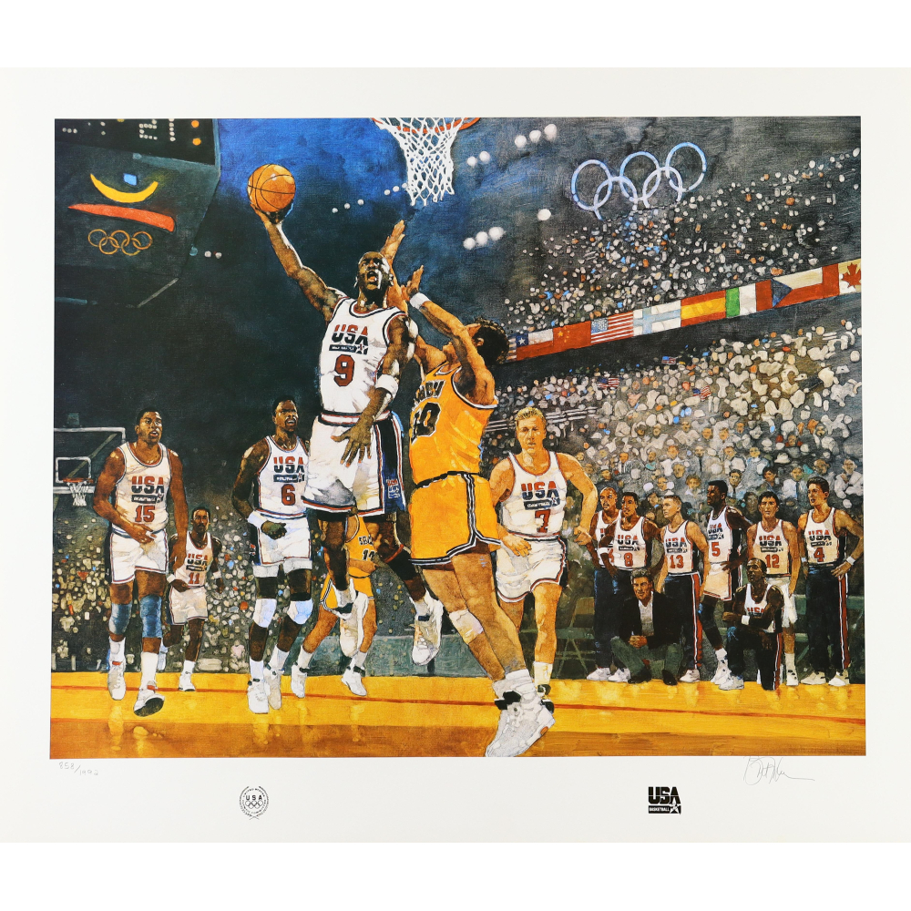Bart Forbes 1992 "The Dream Team" Team USA Basketball LE Print Signed ...