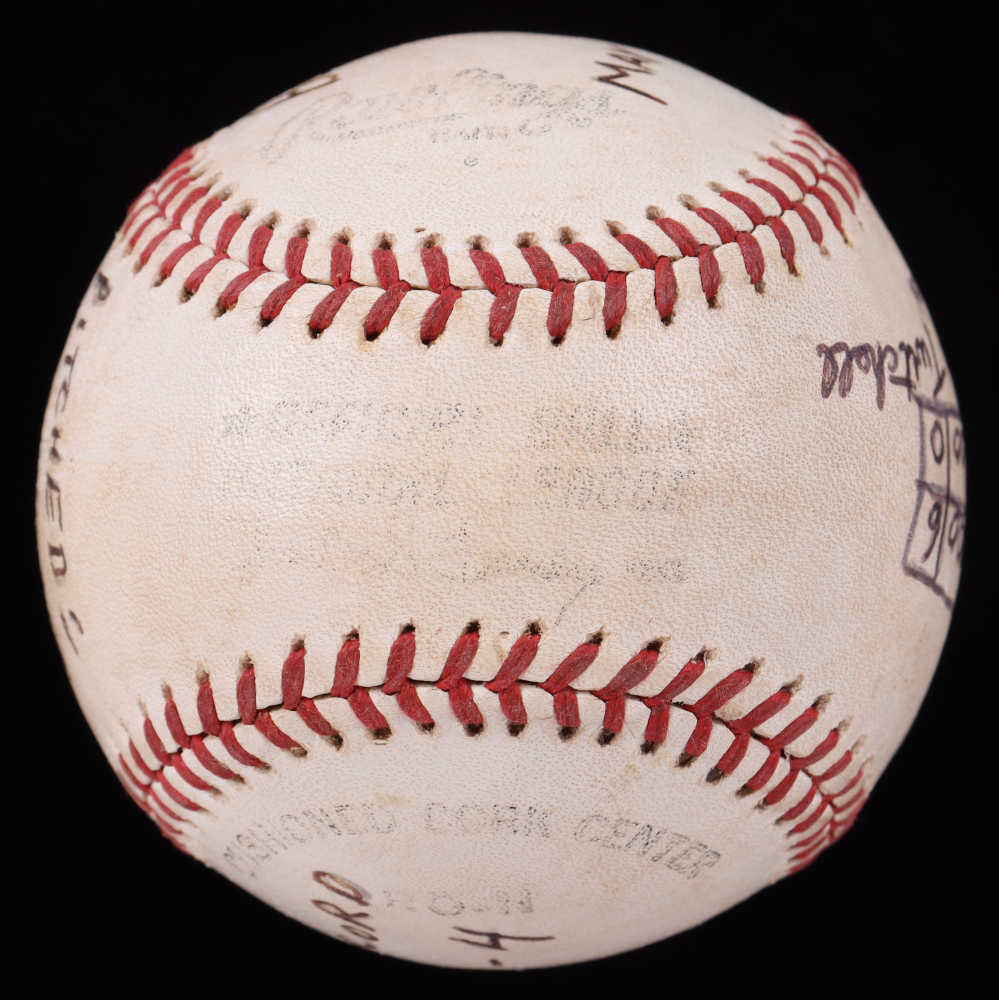 Bert Blyleven Game-Used Hand-Written Stat Baseball from 1978 for 3rd ...