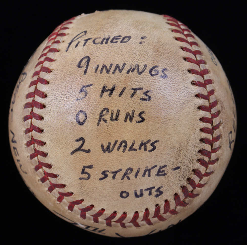 Bert Blyleven Game-Used Hand-Written Stat Baseball from 1978 for 7th ...