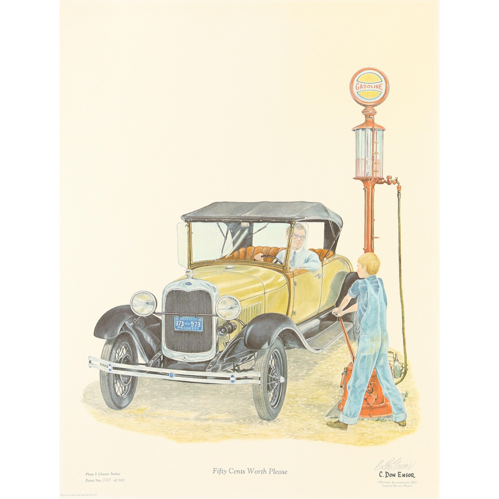 C. Don Ensor "Fifty Cents Worth Please" 17.5x23 LE Print Signed by the ...