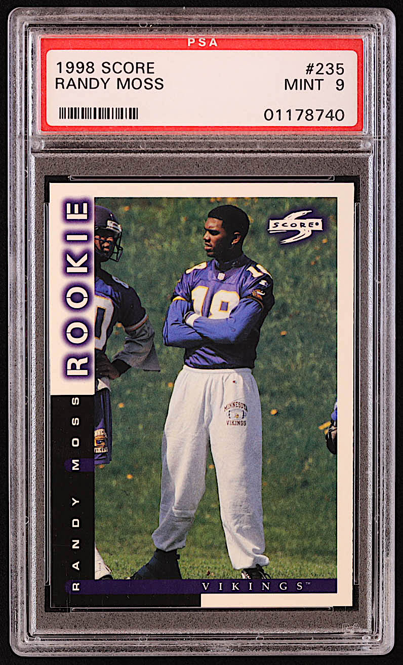 Randy Moss 1998 Score #235 RC (PSA 9) | Pristine Auction
