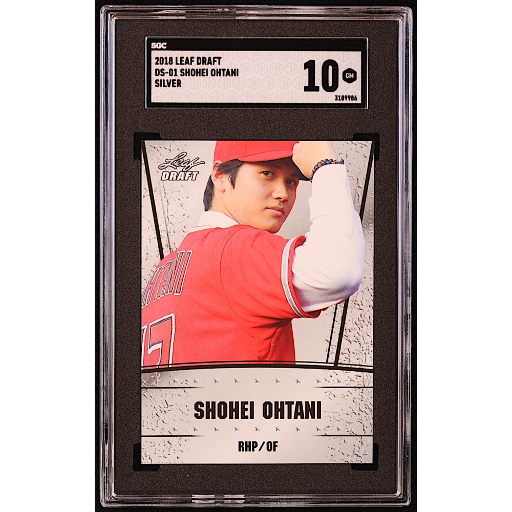 Shohei Ohtani 2018 Leaf Ohtani Draft Silver #DS01 RC (SGC 10) | Pristine Auction