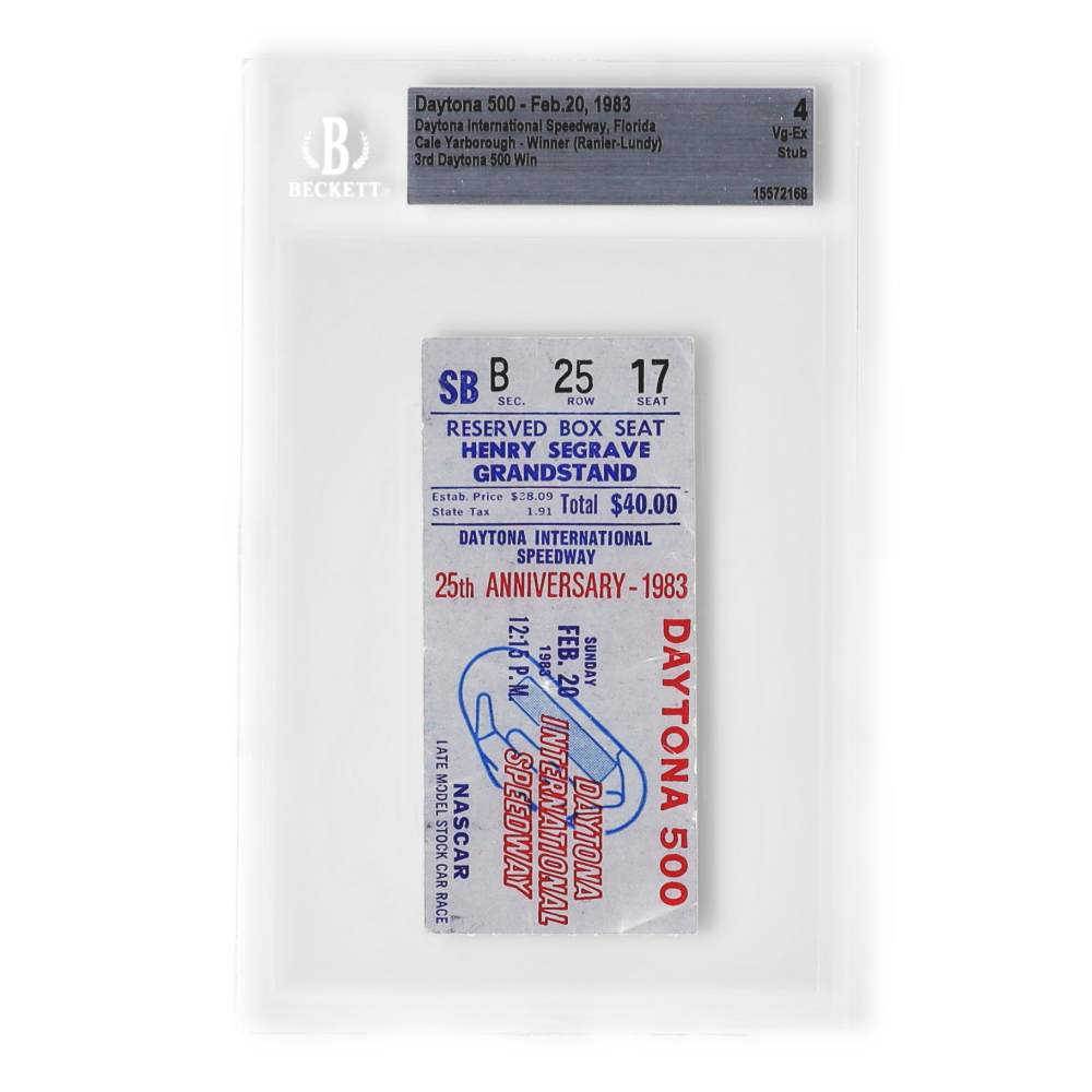 1983 Daytona 500 Ticket (BGS Grade 4) | Pristine Auction